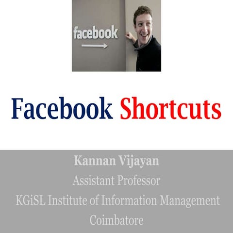 Facebook keyboard shortcuts | PPTX