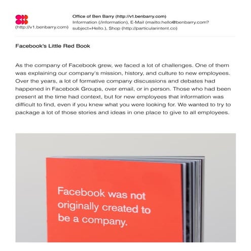 Facebook Little Red Book | PDF
