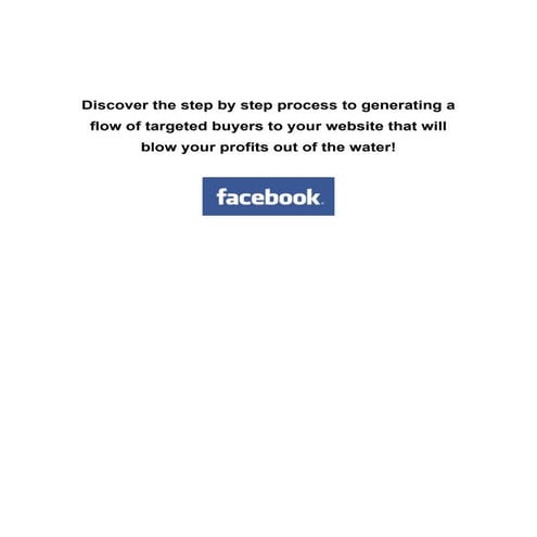 Facebook Tutorial For Beginner's | PPTX