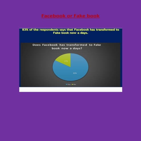 Facebook or fake book to slide share | DOCX