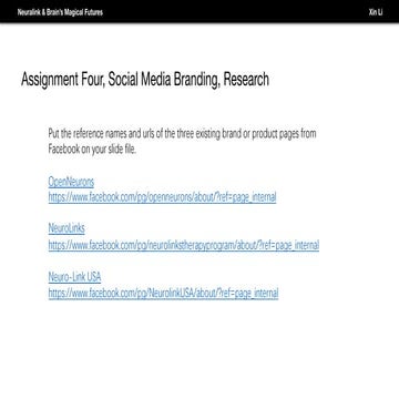 Facebook page assignment | PPT
