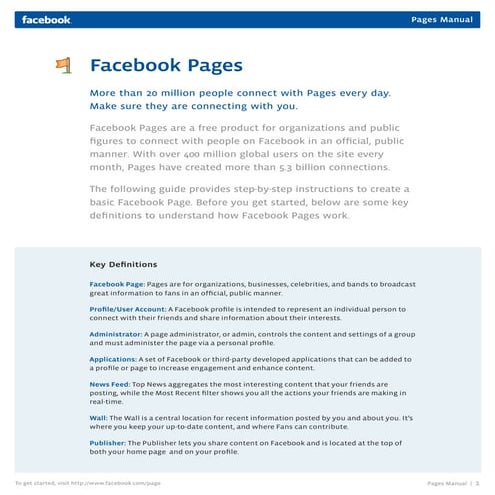 Facebook Pages Manual | PDF