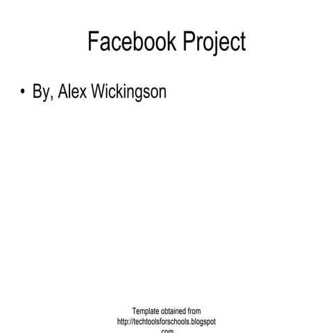 Facebook ppt | PPT