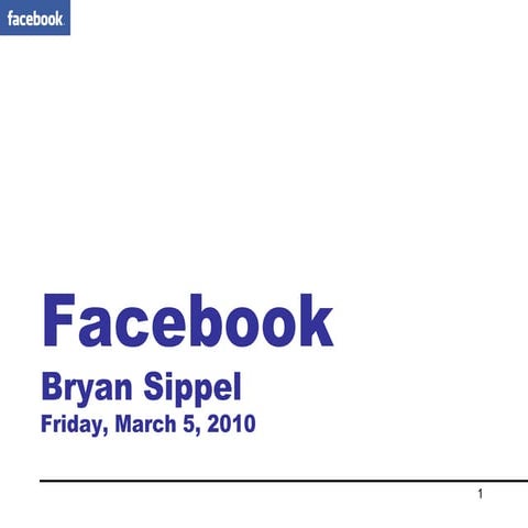 Facebook Presentation | PPT