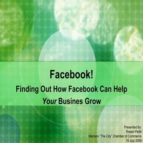 Facebook presentation | PPT
