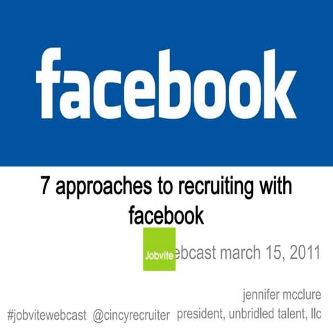 How to recruit from Facebook? | PPTX