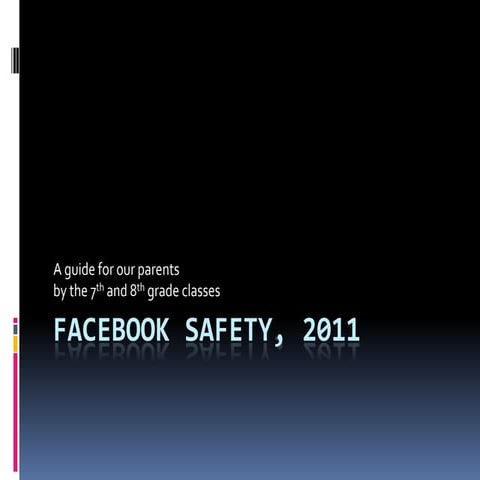 Facebook safety, 2011 | PPT