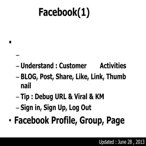 Facebook signup v.560628 | PPTX
