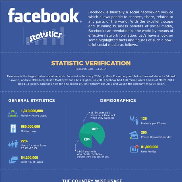 Facebook statistic 2013 | PDF