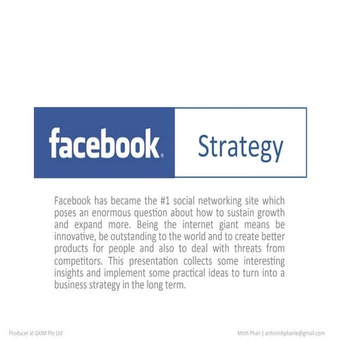 Growth strategy for Facebook (ideas) | PDF