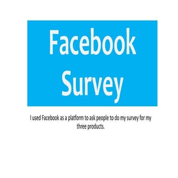 Facebook survey | PPTX