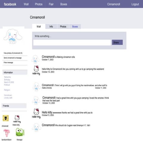 Facebook template | PPT