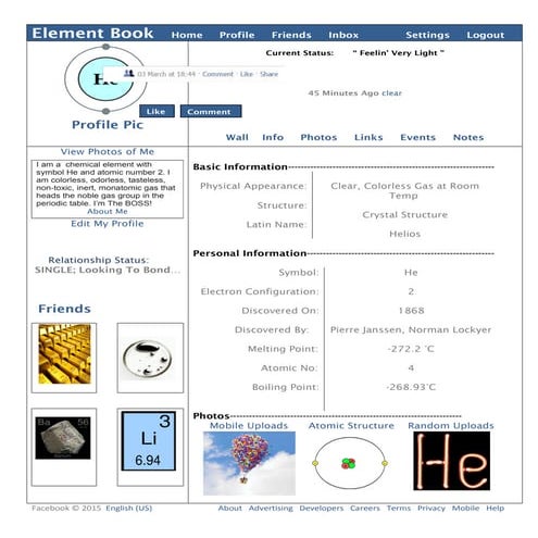 Helium - All About It... | DOC | Chemistry | Science