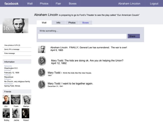 Fake Facebook Profile Template