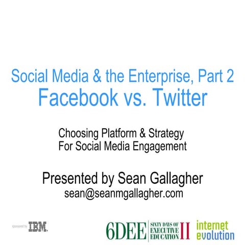 Facebook versus twitter | PPT