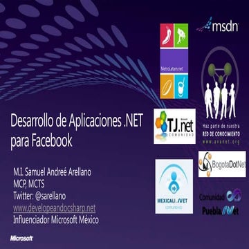 Facebook y c# | PPTX | Web Development | Internet