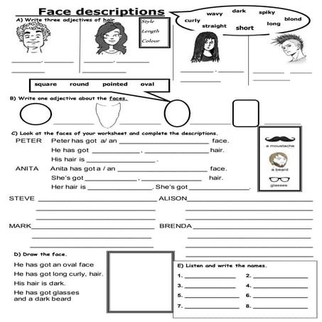 Face descriptions | PDF