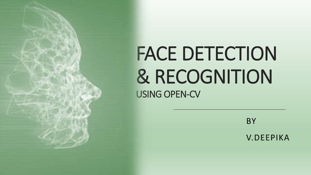 Face Recognition System Pptx Computing Technology And Computing