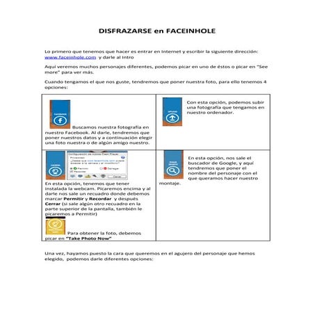 Faceinhole | PDF