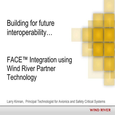 FACE Integration Using Wind River Technology | PPT