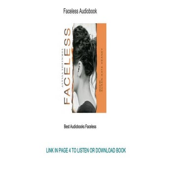 Best Audiobooks Faceless | PPT