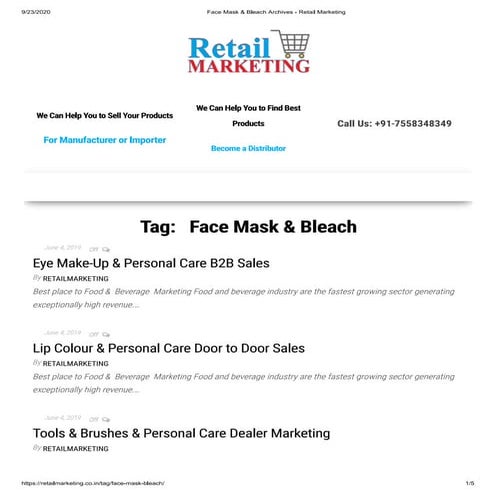 Face mask | PDF