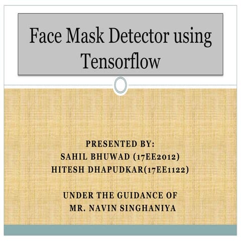 Face mask detector | PPTX
