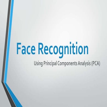 Face recognition | PPTX | Technology & Computing