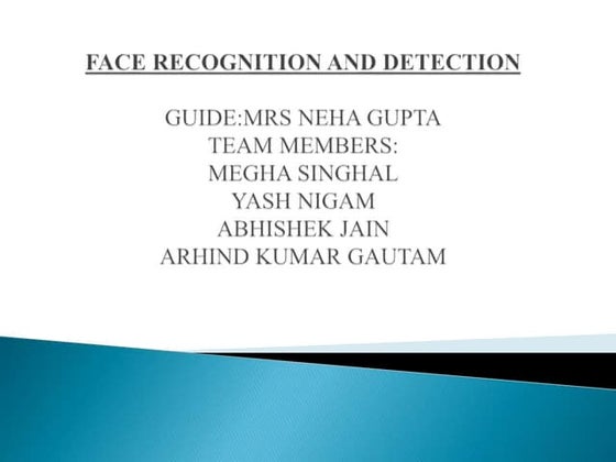 Face recognition technology | PPTX | Computing | Technology & Computing