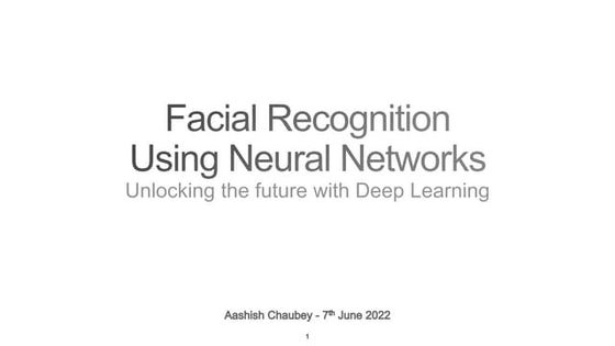 Biometric Recognition Using Deep Learning Ppt