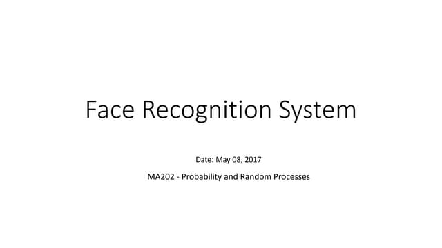 Face Recognition System Using Hidden Markov Model Ppt