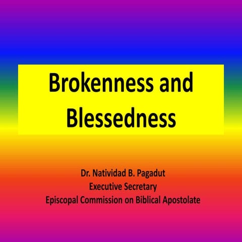 Faces of brokenness | PPTX