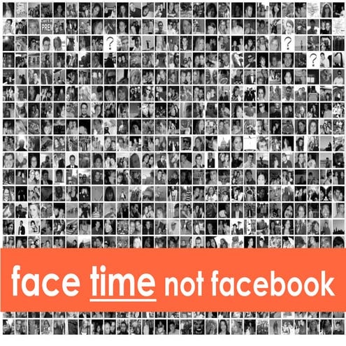 Face time not facebook: Social Networking Unplugged | PPT
