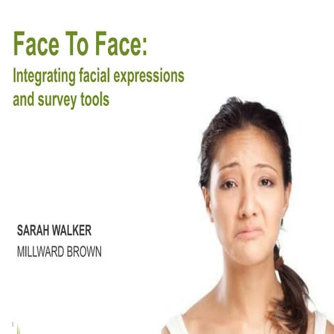 Face to face - Integrating facial coding and survey responses | PPSX