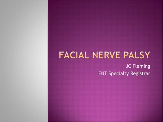 Bell's palsy | PPT