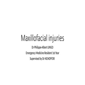Maxillofacial injuries Lectures - Copie.pptx