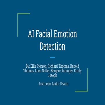 Facial Emotion Detection Project | PDF | Artificial Intelligence | Technology & Computing