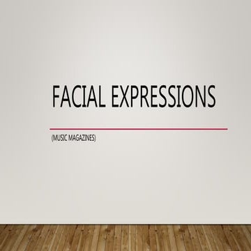 Facial expressions | PPTX