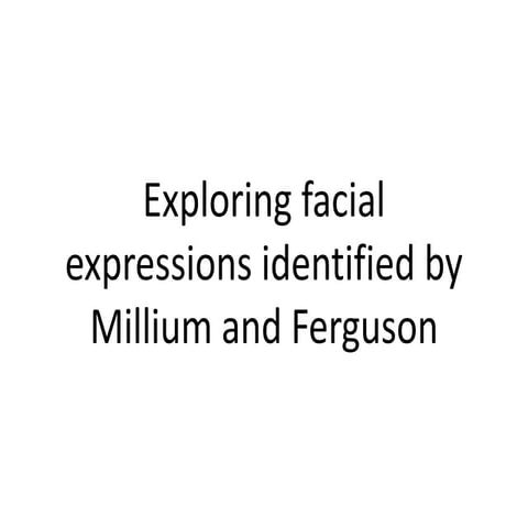 Facial expressions | PPTX