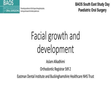 Facial growth and development | PDF