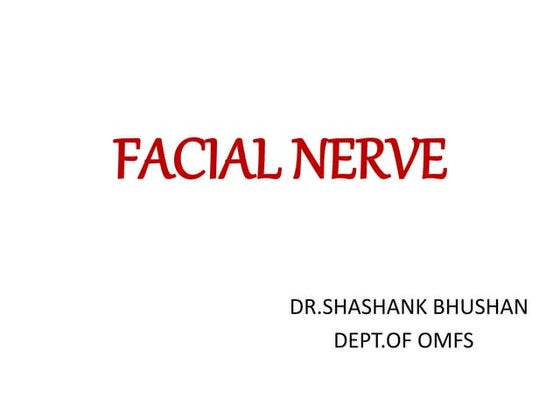 Anatomy of facial nerve | PPT
