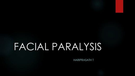 Bell's palsy | PPT