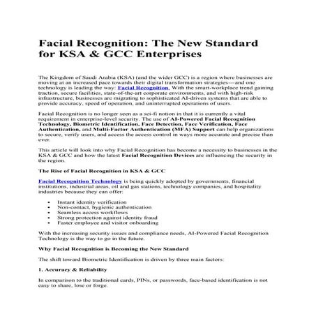 Facial Recognition - The New Standard for KSA & GCC Enterprises.docx
