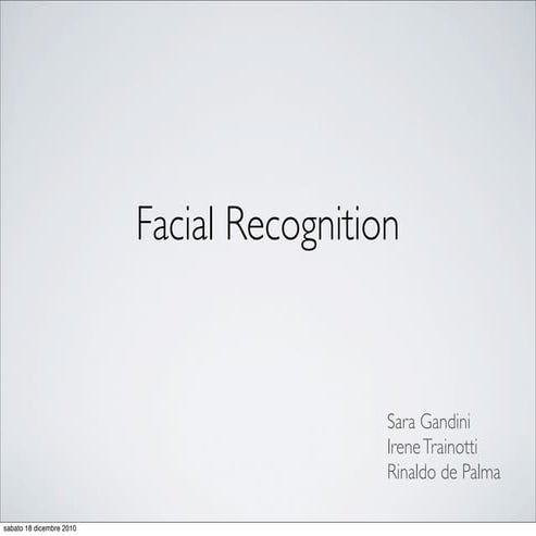 Facial recognition | PPT