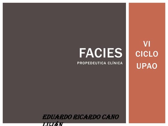 Semiologia Médica - Facies | PPTX