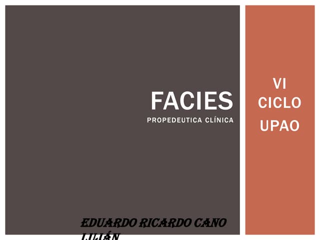 Semiologia Médica - Facies | PPTX