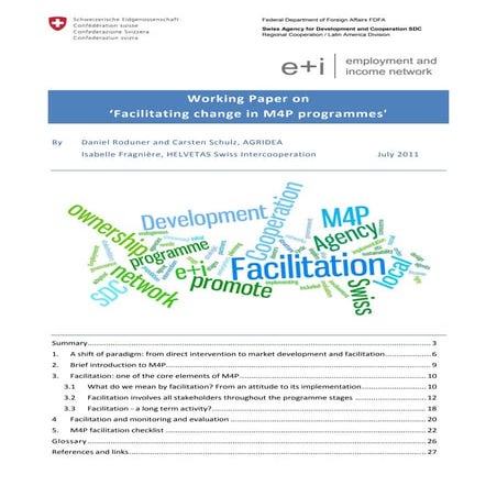 Facilitating Change in M4P Programs | PDF