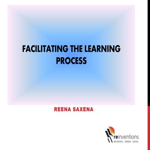 Facilitating learning in a training room | PPTX