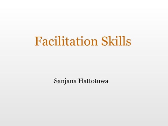 Facilitator guide template | PDF