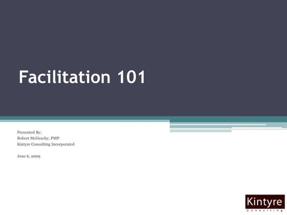 Basic facilitation skills | PPTX